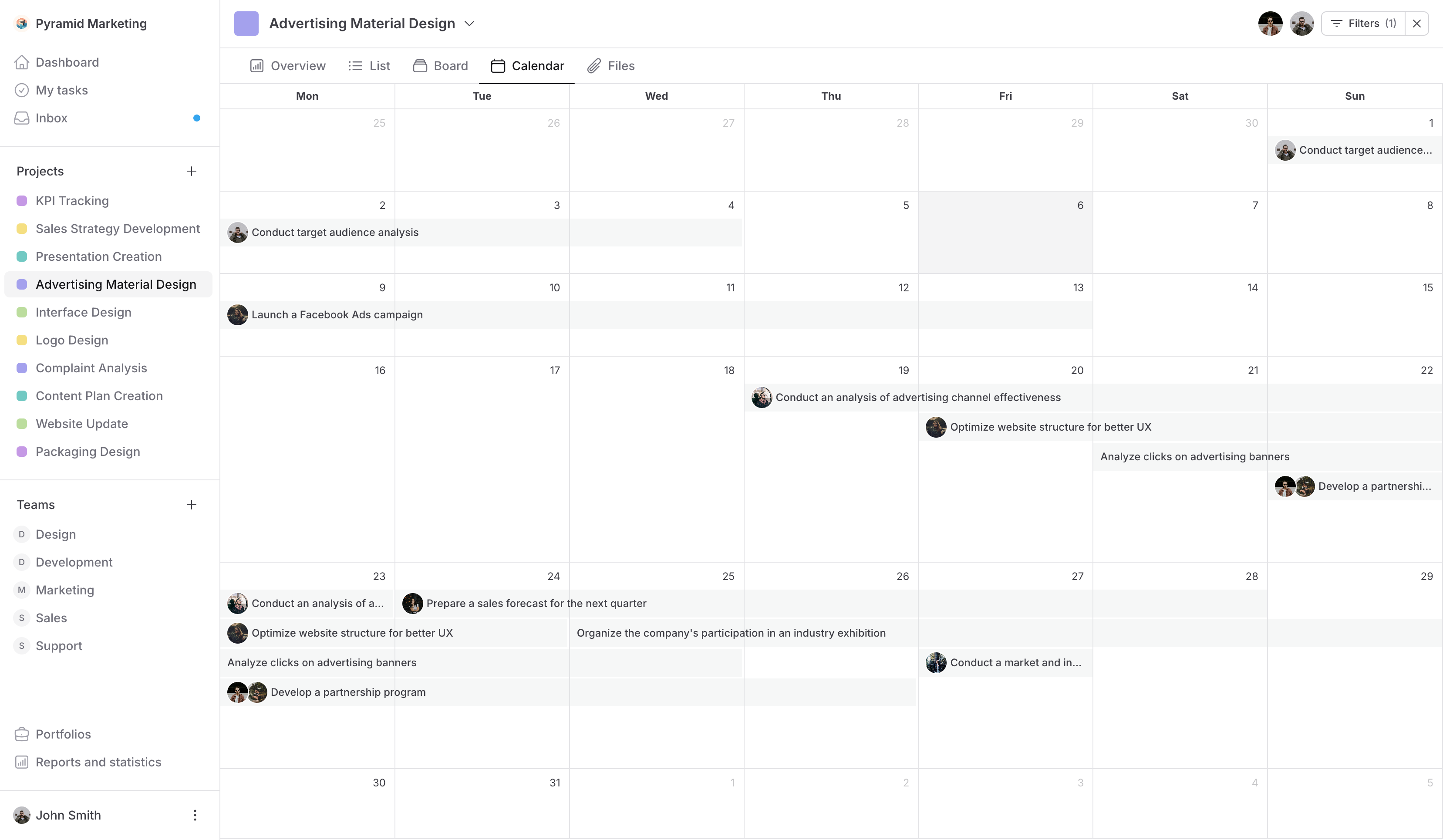 Plan Your Workflow with Taskera's Integrated Calendar | Taskera.io